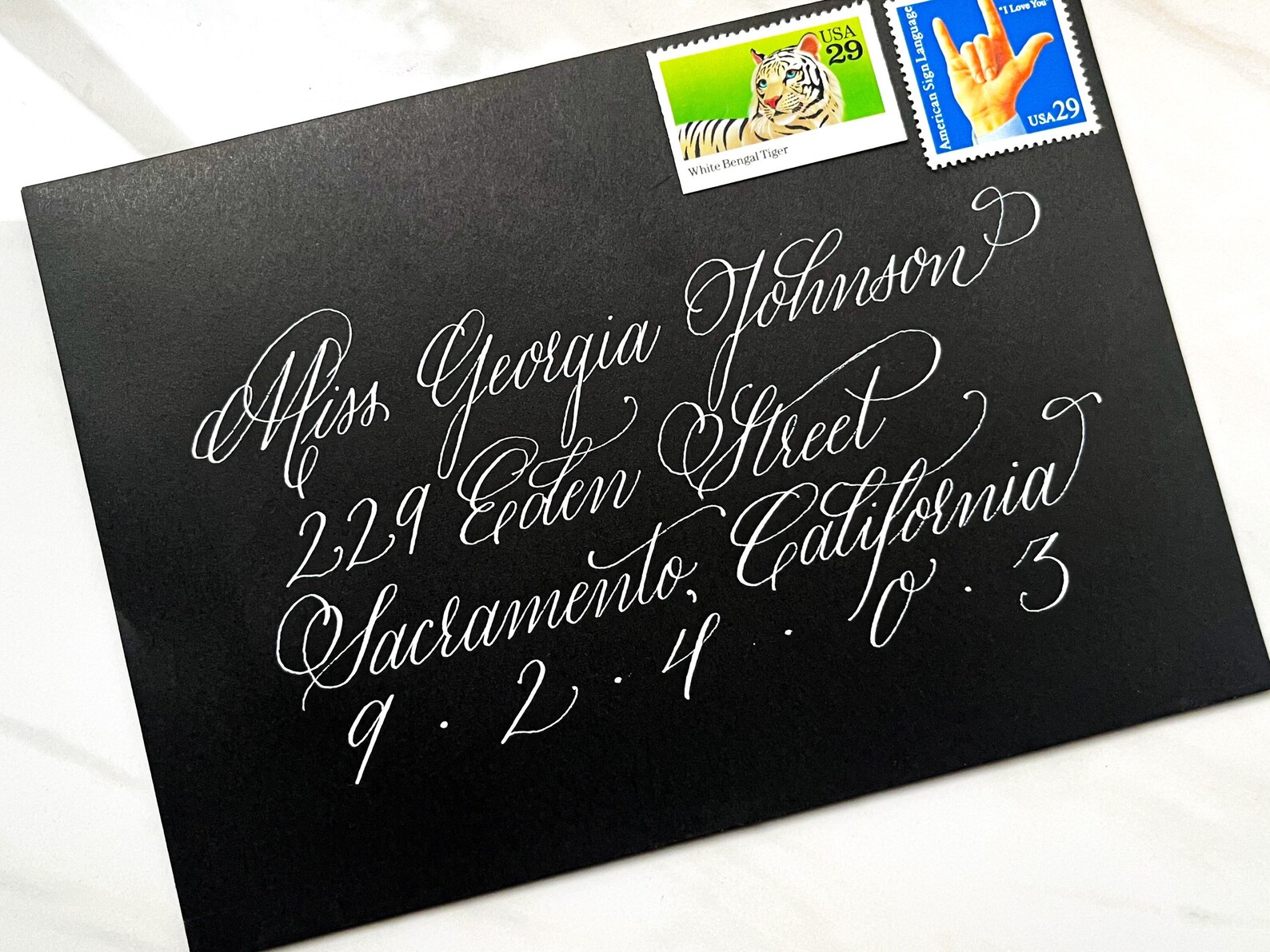 Flourished Script // Custom Envelope Calligraphy Addressing // for ...