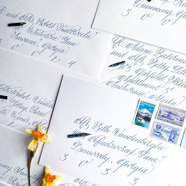 Calligraphy Envelope - Etsy