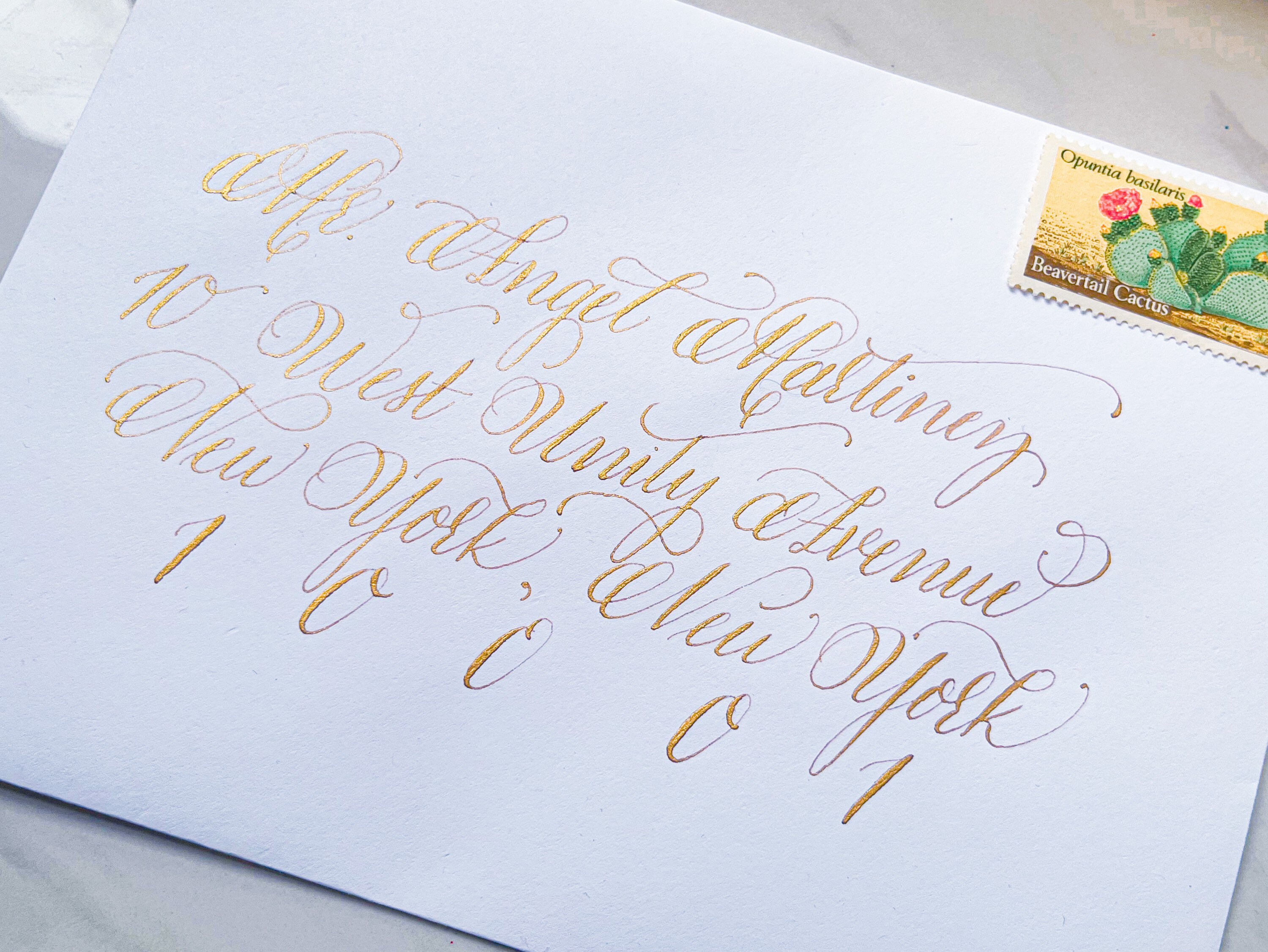 Flourished Script // Custom Envelope Addressing // for Wedding ...