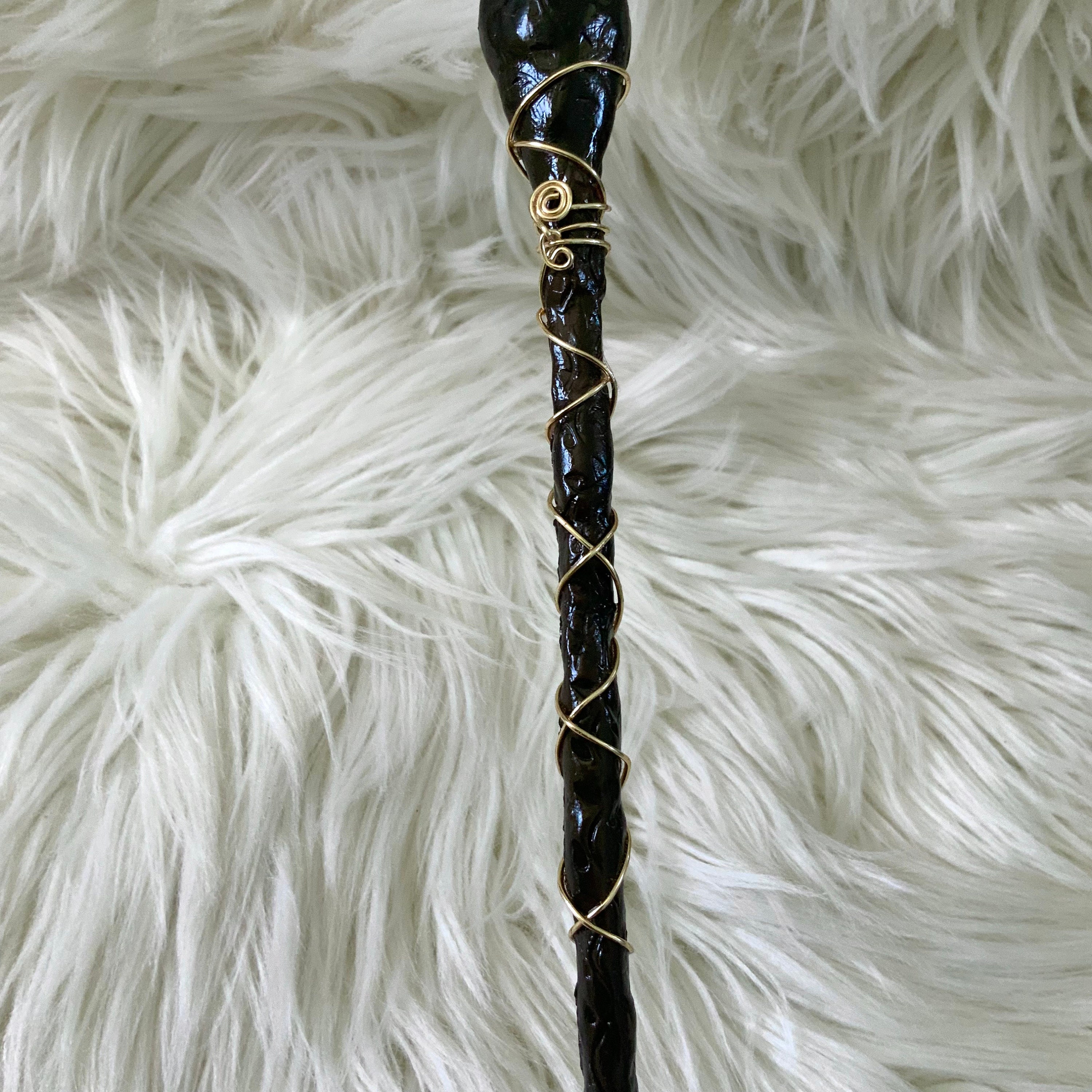 Gorgeous Wand With White Stone/Wizard Staff/Wand Holster/Wand | Etsy