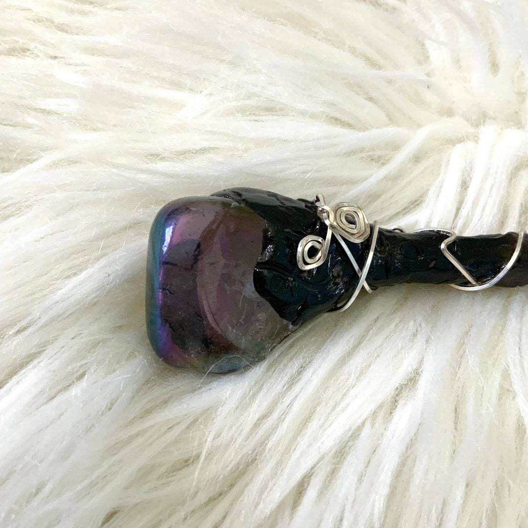 Unique Rainbow Crystals-rainbow Aura Crystal wizard Wand-magic Wand ...