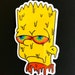 Bart Simpson Drippy Sticker - Etsy Canada
