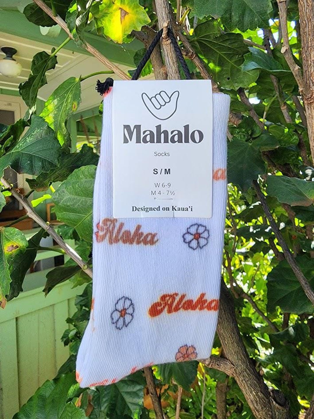 Aloha Socks. Mahalo Socks. Hawaii Print Socks. Retro Hawaii. Aloha ...