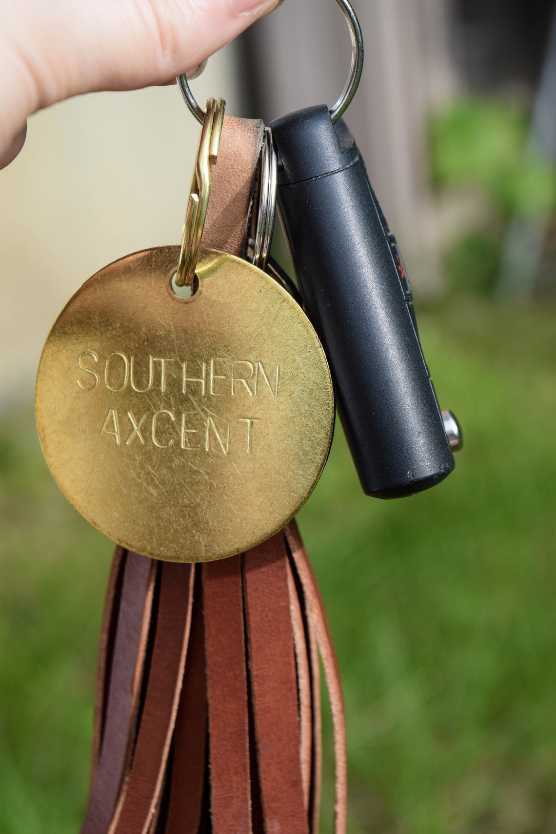 The Name Tag Keychain - Etsy