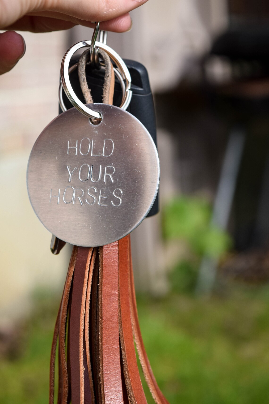 The Name Tag Keychain - Etsy