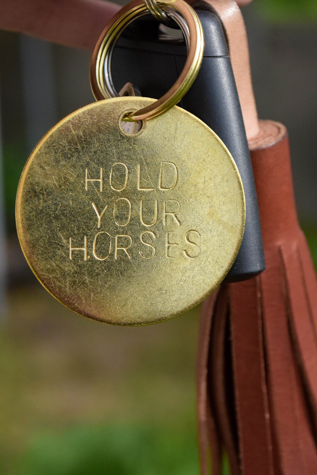 The Name Tag Keychain - Etsy