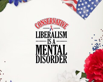 Papercraft Anti Liberal Stickers Conservative Decal Republican Decal ...