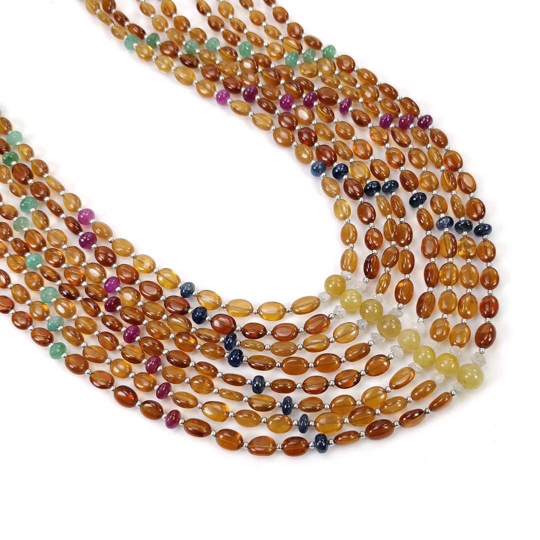 NAVRATAN Necklace AUTHENTIC Nine Gemstones Healing Jewelry for Balance ...