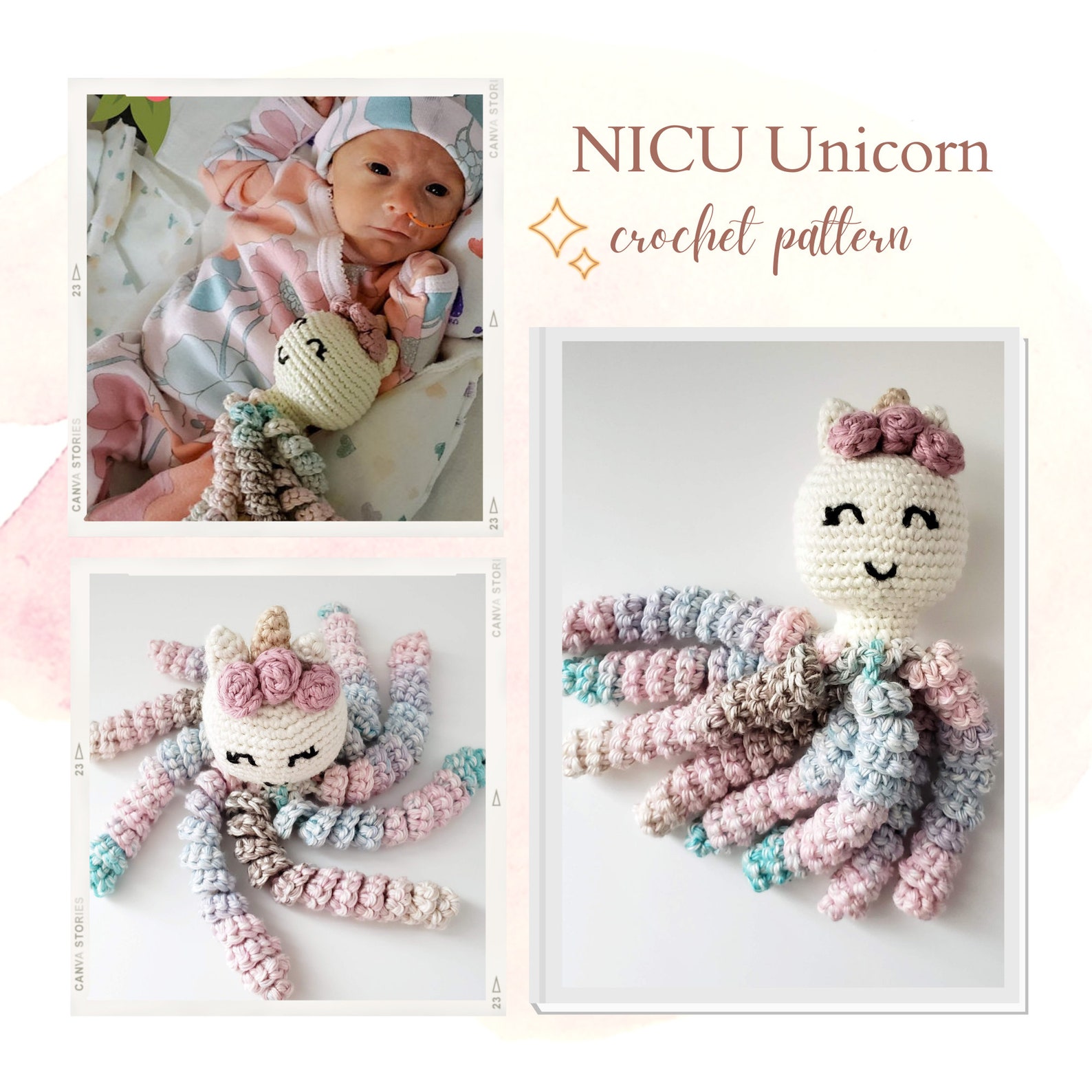 Crochet Octopus Unicorn Pattern Crochet Unicorn Pattern - Etsy