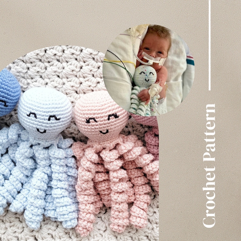 Crochet Octopus for a Preemie Pattern NICU Octopus PDF - Etsy
