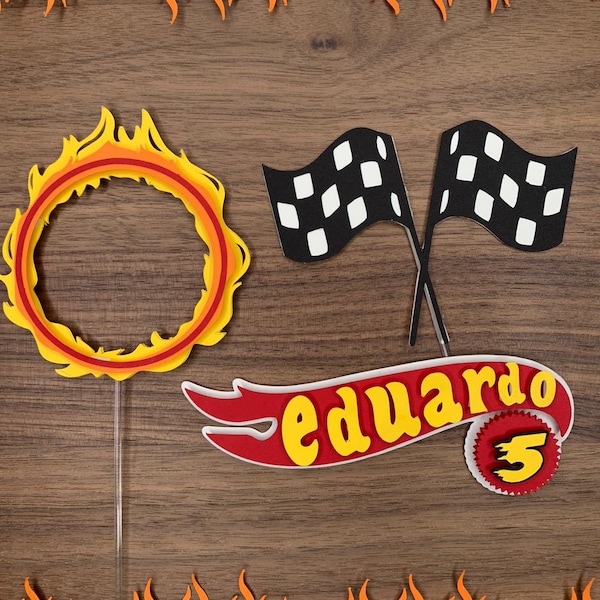 Hot Wheels Cake Topper - Etsy