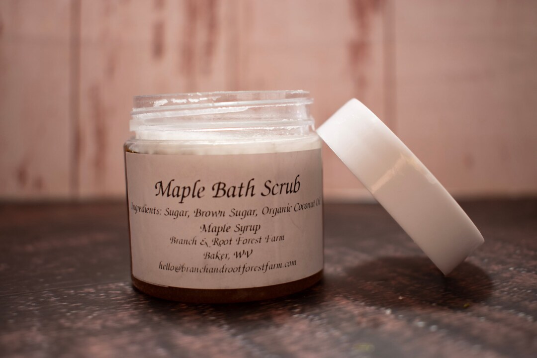 Maple Sugar Body Scrub Natural Moisturizing Exfoliating - Etsy