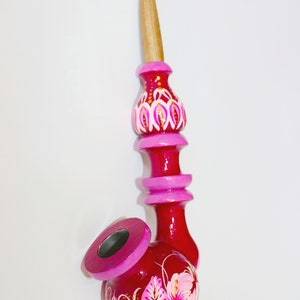 Smoking Pipe, Cute Gift for Girls Women, Pink and Purple Wooden Smoking ...