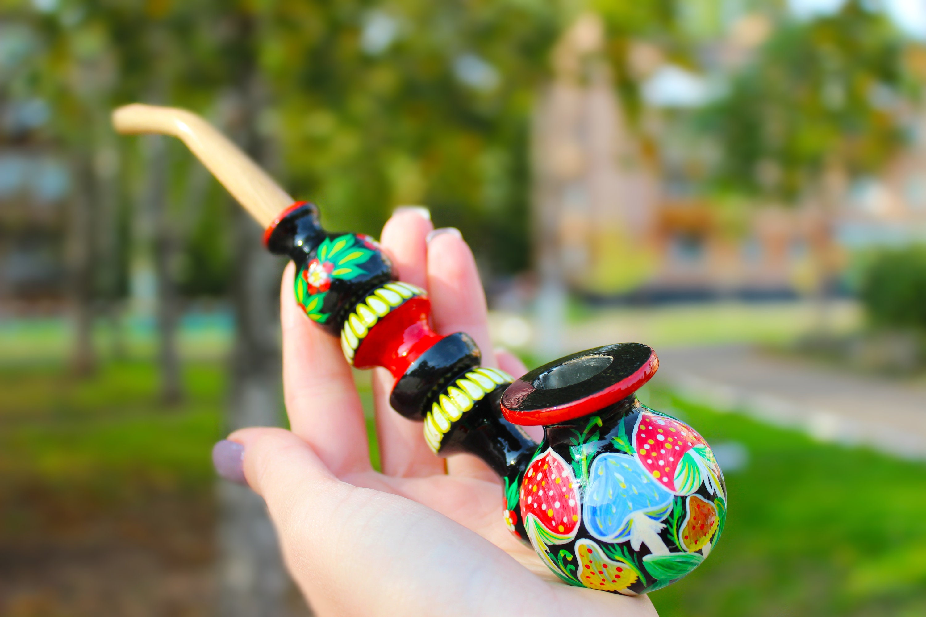 Smoking Pipe Mushroom Unique Smoking Pipe Black Smoking | Etsy