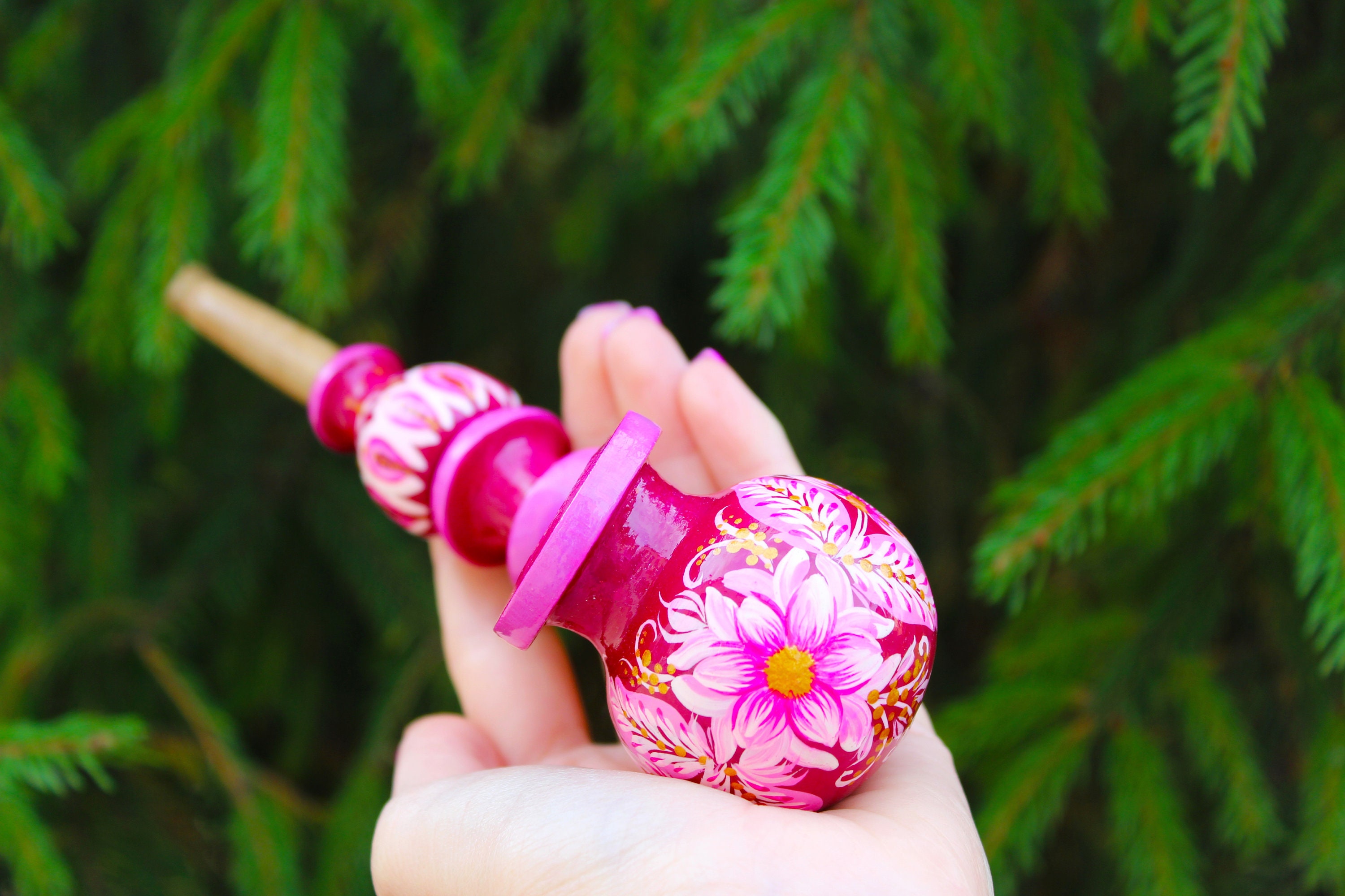 Smoking Pipe, Cute Gift for Girls Women, Pink and Purple Wooden Smoking ...