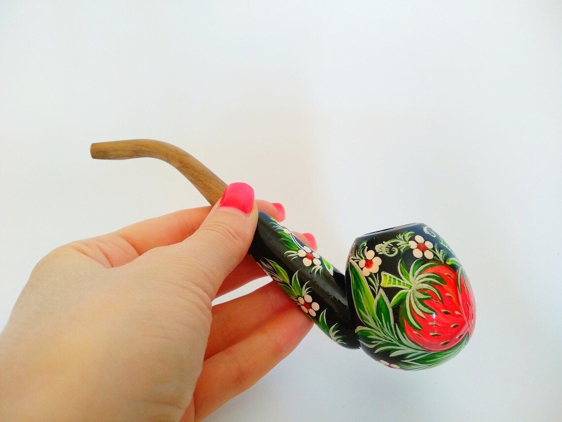 Strawberry Smoking Pipe Strawberry Tobacco Pipe Ladies Smoking | Etsy