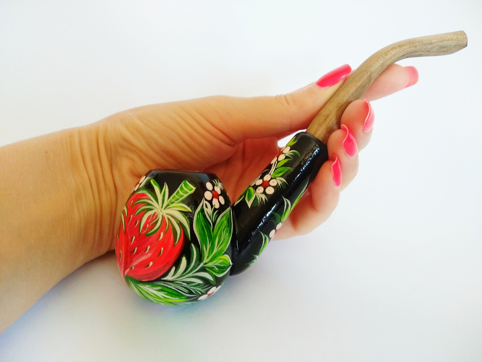 Strawberry Smoking Pipe Strawberry Tobacco Pipe Ladies Smoking | Etsy