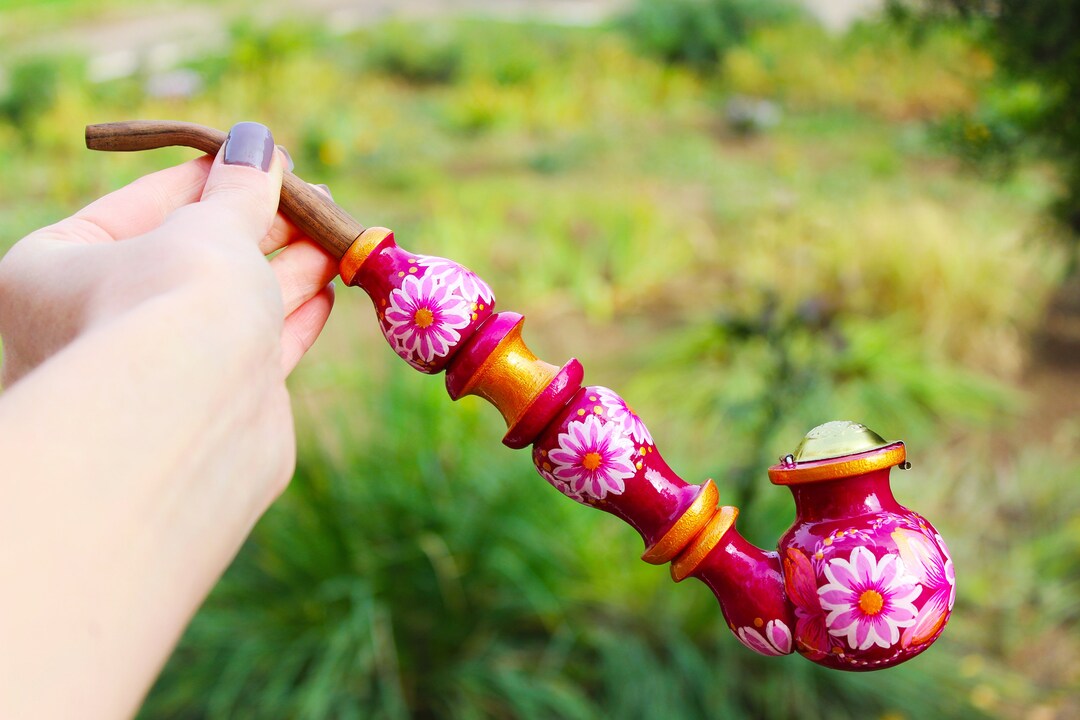 Wooden Pipe for Smoking, Tobacco Pipe With Lid, Exquisite Smoking Pipe ...