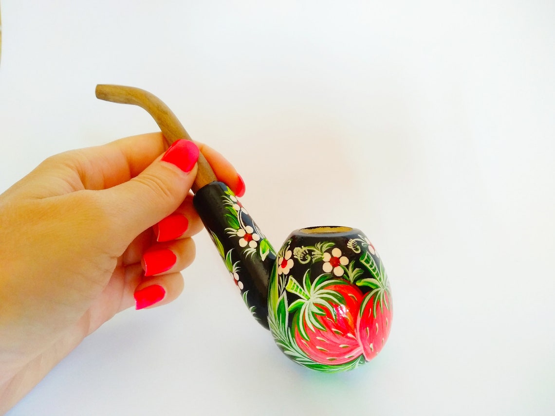 Strawberry Smoking Pipe Strawberry Tobacco Pipe Ladies Smoking | Etsy