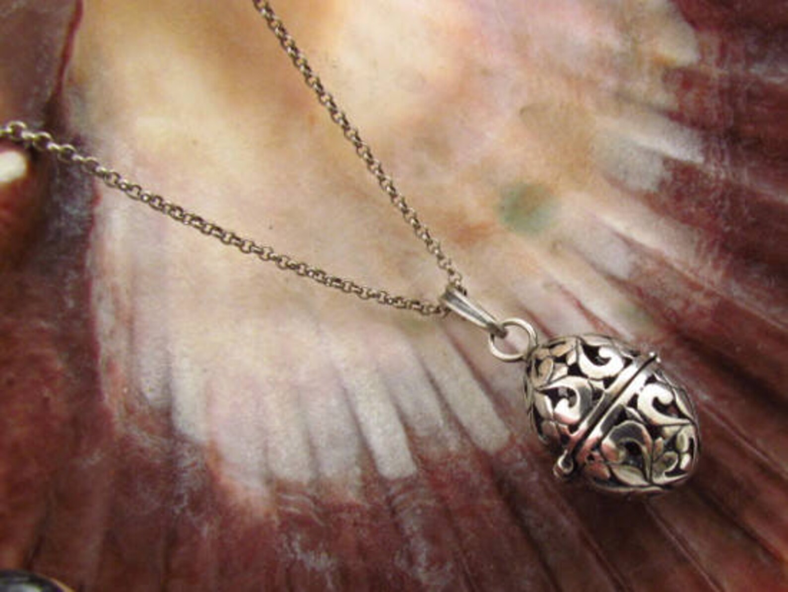 Secret Message Necklace.silver 925 Ball Locket Secret Message - Etsy