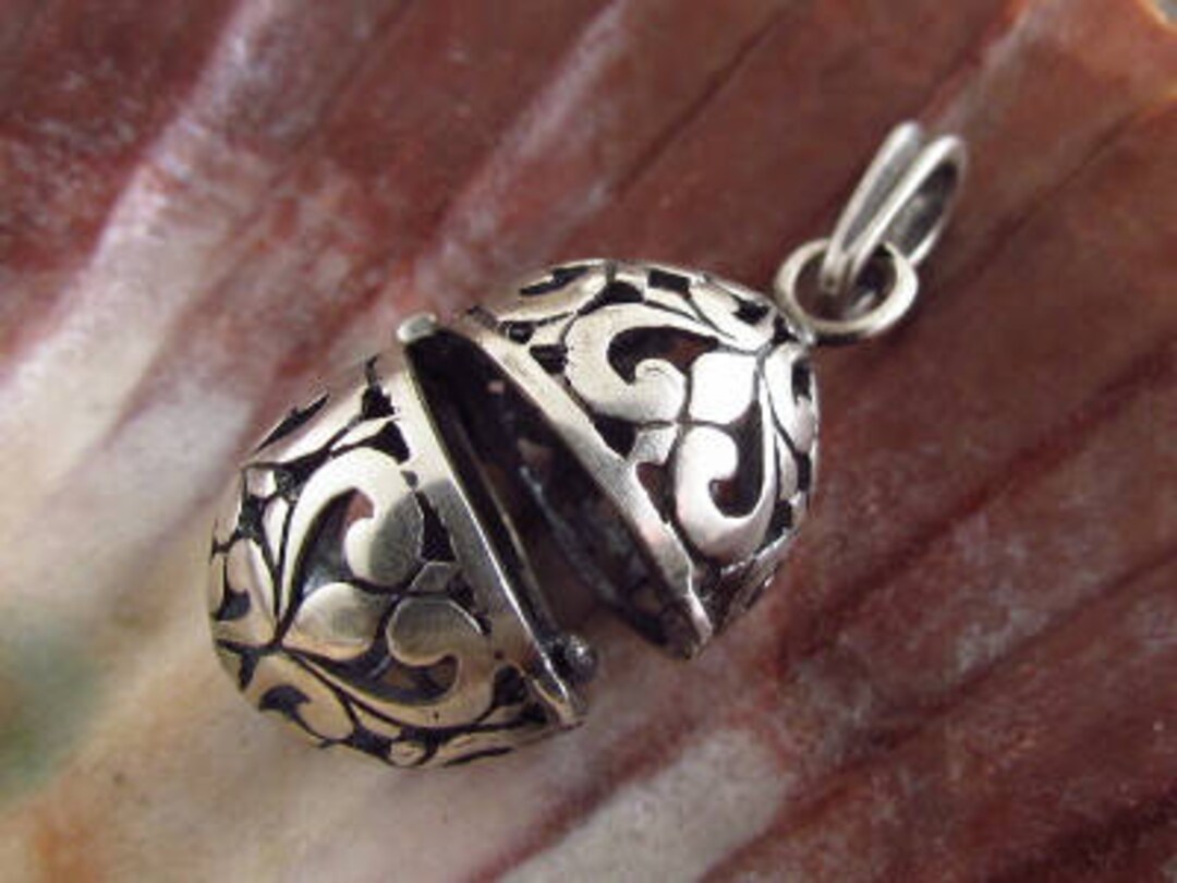 Secret Message Necklace.silver 925 Ball Locket Secret Message .gift for ...