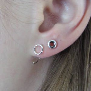 Hug Hoop Earrings.sterling Silver.silver Earrings.gift for - Etsy