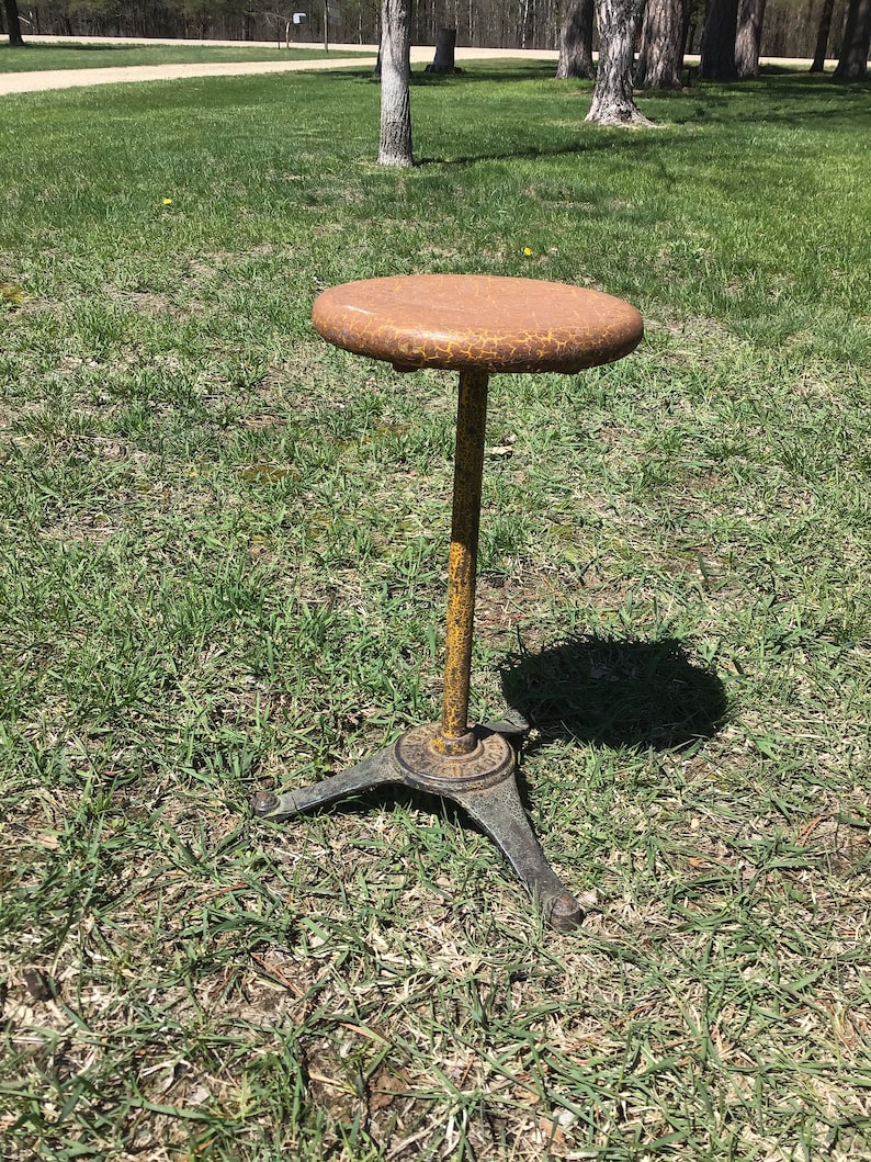 Antique Photography Posing Stool Entryway Kitchen Bathroom | Etsy
