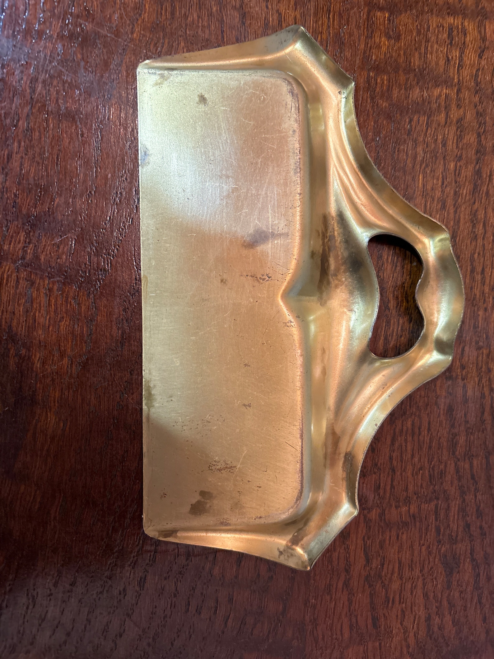 Two Piece Set of Antique Brass Mb&co Butler Table Dust Pans, Crumber ...