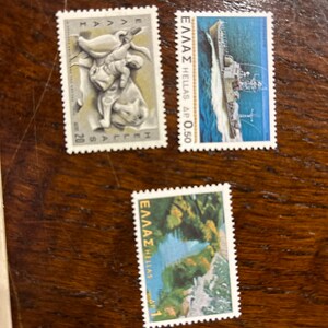 Vintage Stamps, Greece Stamp Collection, Greece Postage Stamp ...