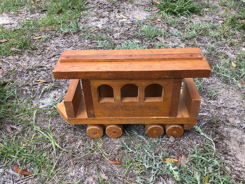 Vintage Handmade Wood Toy Train Set Toddler Young Childs - Etsy