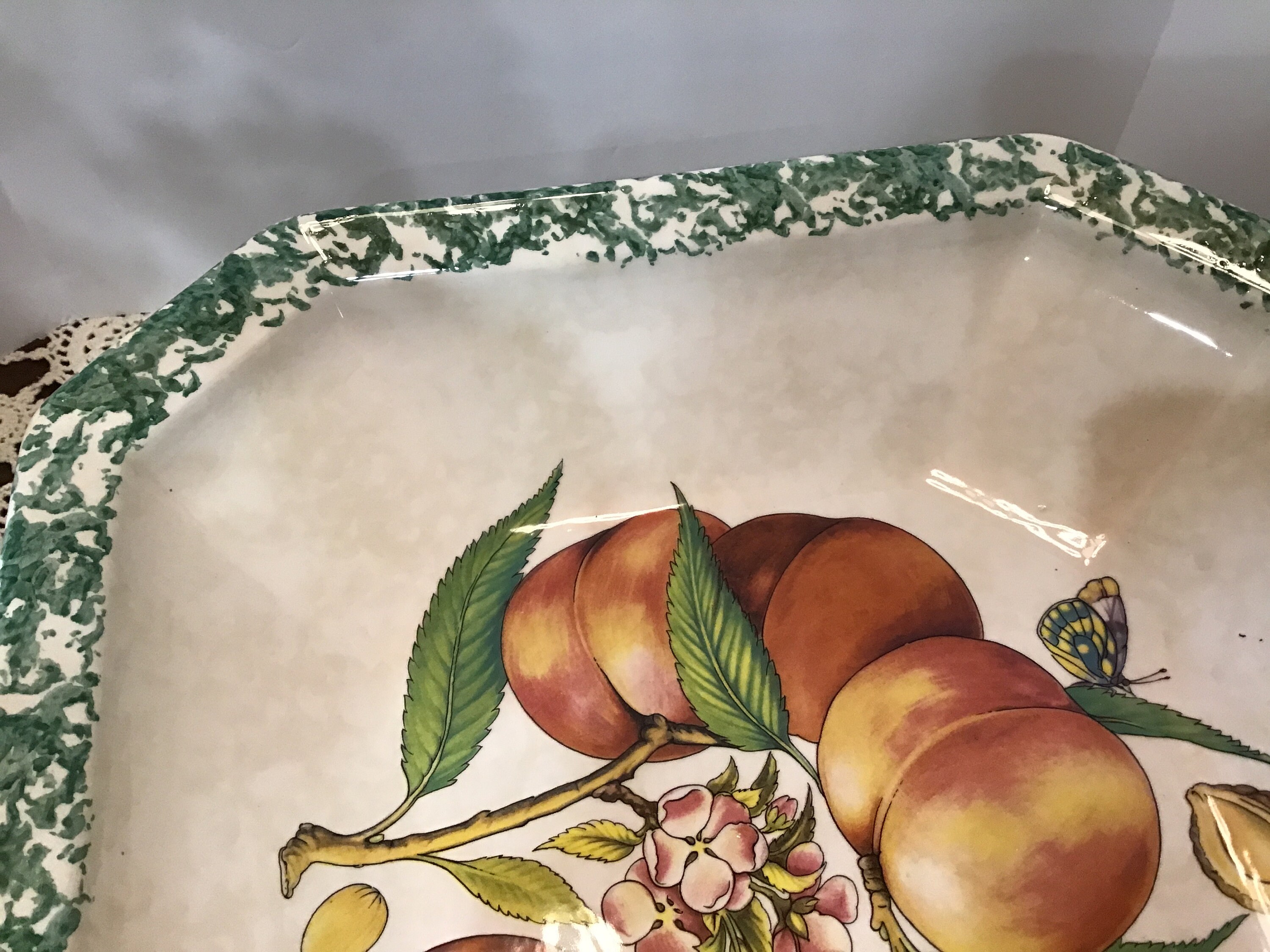 LARGE Square SERVING BOWL Himark Italy Serving Tray Meat Salad - Etsy
