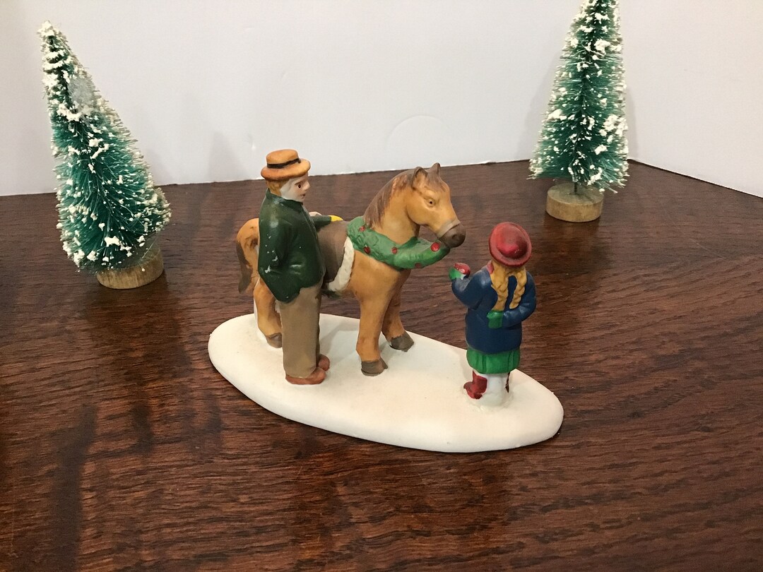 Lemax Vintage Christmas Village Figurine, “merry Christmas Mr Pony ...