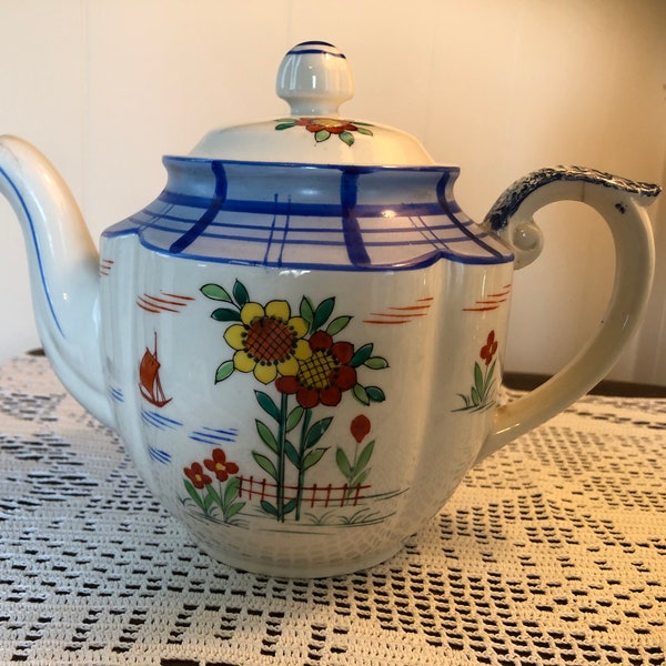Cottage Chic Teapot - Etsy
