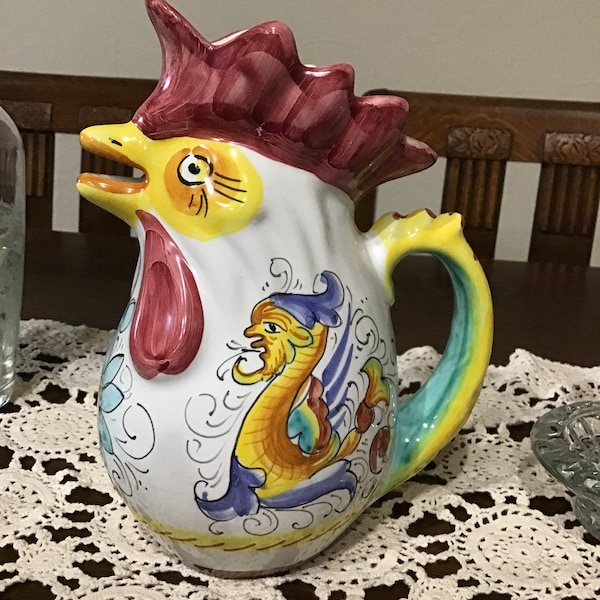 Rooster Pitcher - Etsy