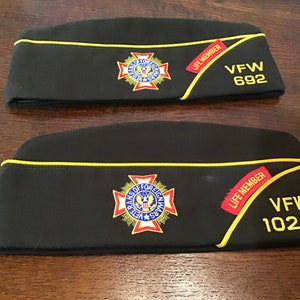 VFW Overseas Hats Florida, New York VFW With Vietnam Veterans Hat Pins ...