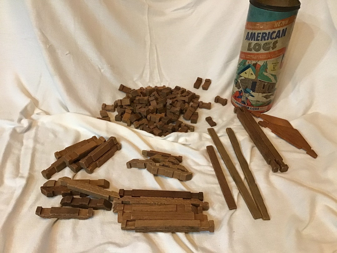 American Logs by Halsam 3/4’ Set 815, 103 Pieces,original Container ...