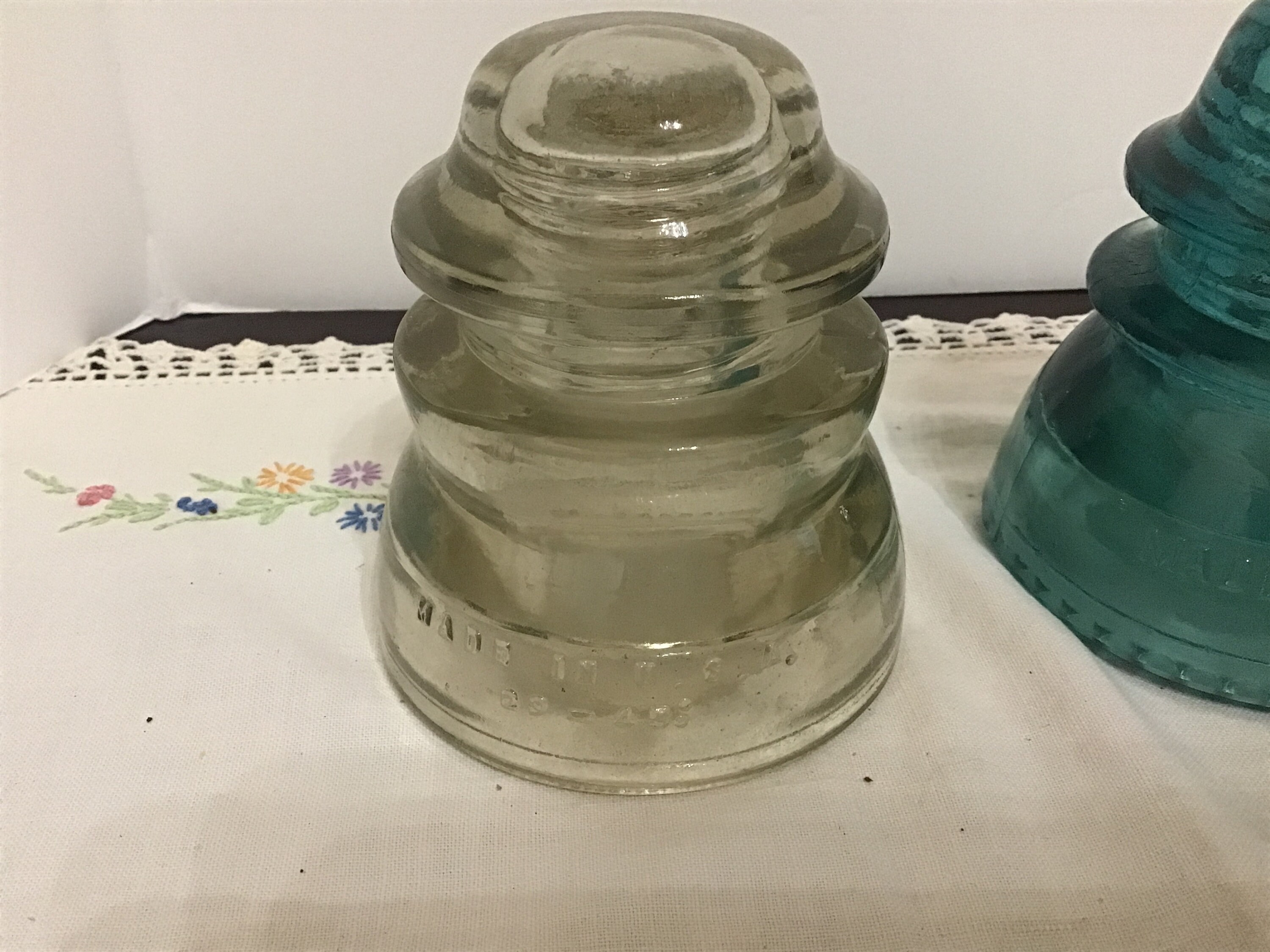 Vintage Glass Power Line Insulators Industrial Antique - Etsy