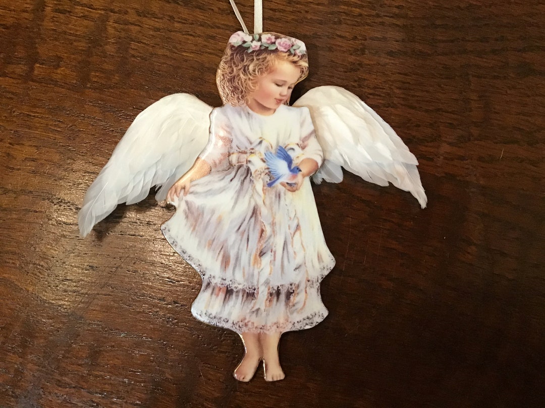 Porcelain Angel Ornament, Heavens Little Angels, Gentle Guardian First ...