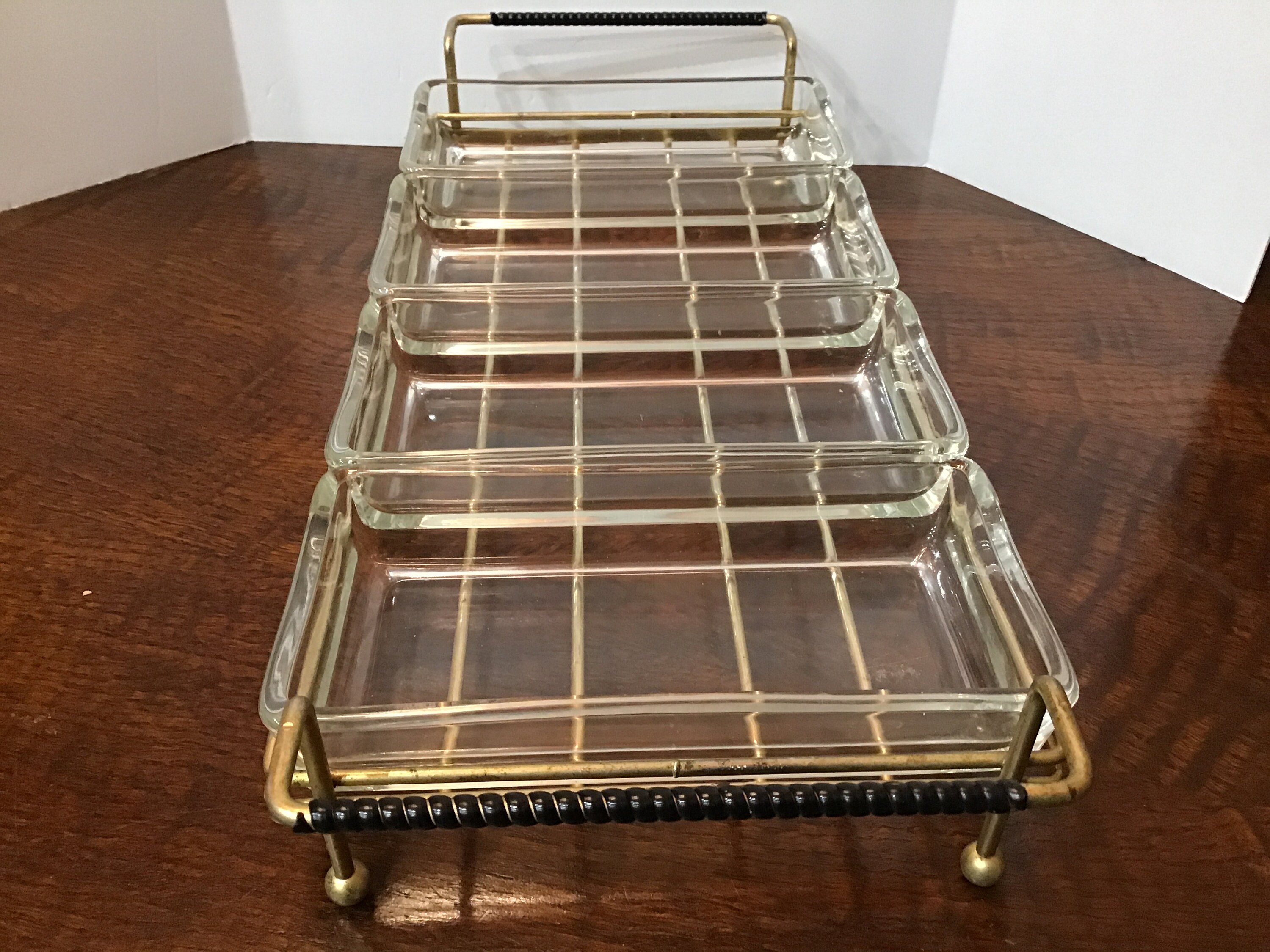 MCM Four Tray Set Serving Party Bar Tray Set Make up Tray - Etsy