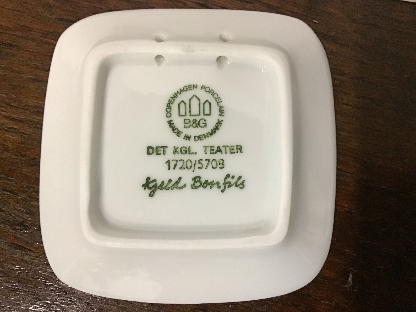 Bing & Grondahl Artist Kjeld Bonfils Small Wall Plates Butter | Etsy