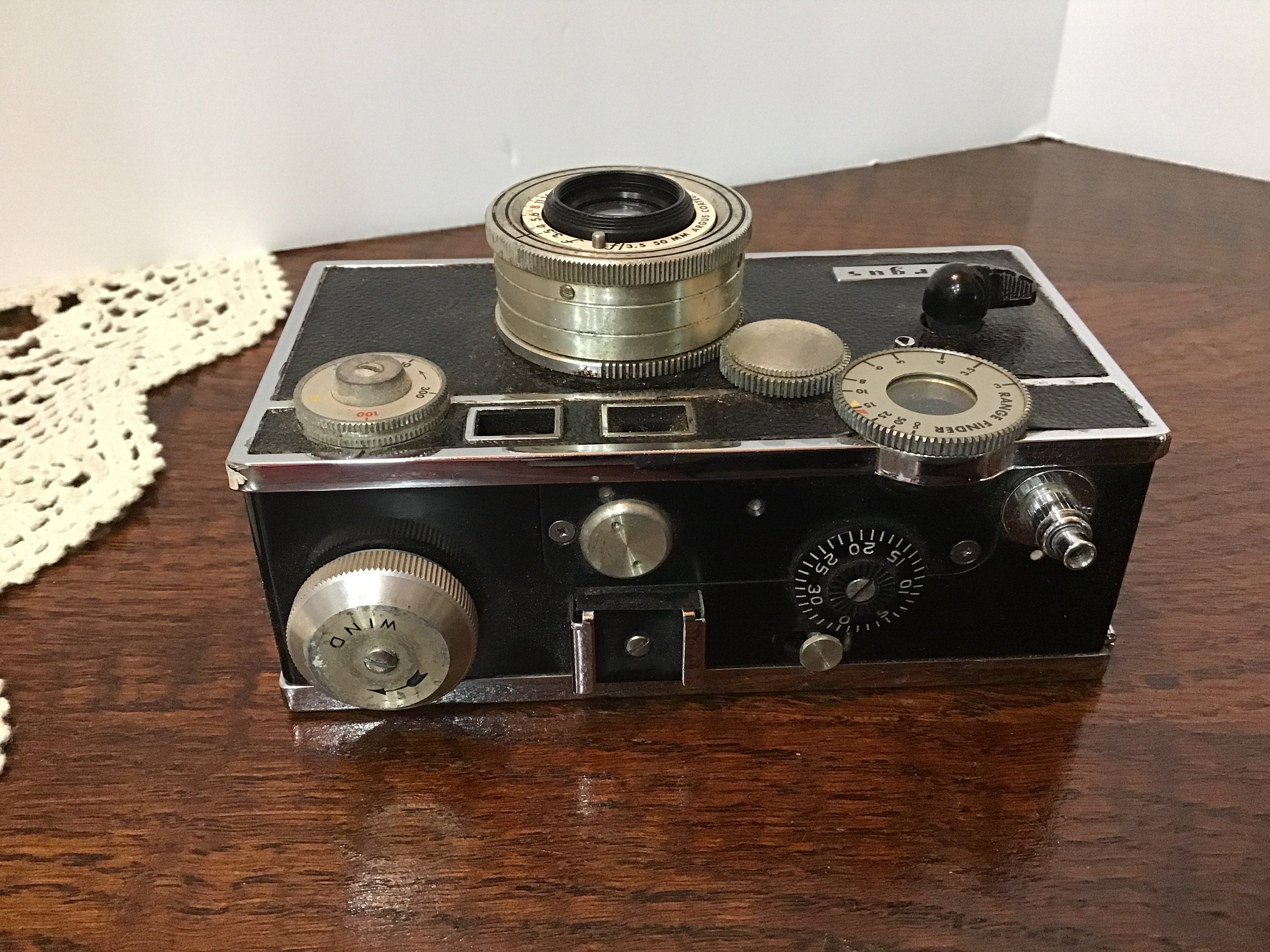 Argus 50mm Rangefinder Camera Vintage Camera With Leather Case ...