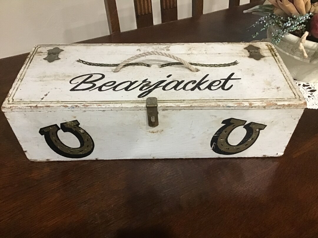 Vintage Wood Tack Box, Tool Box, Wood Office, Toy, Craft, Photo Storage ...