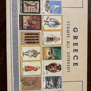Vintage Stamps, Greece Stamp Collection, Greece Postage Stamp ...