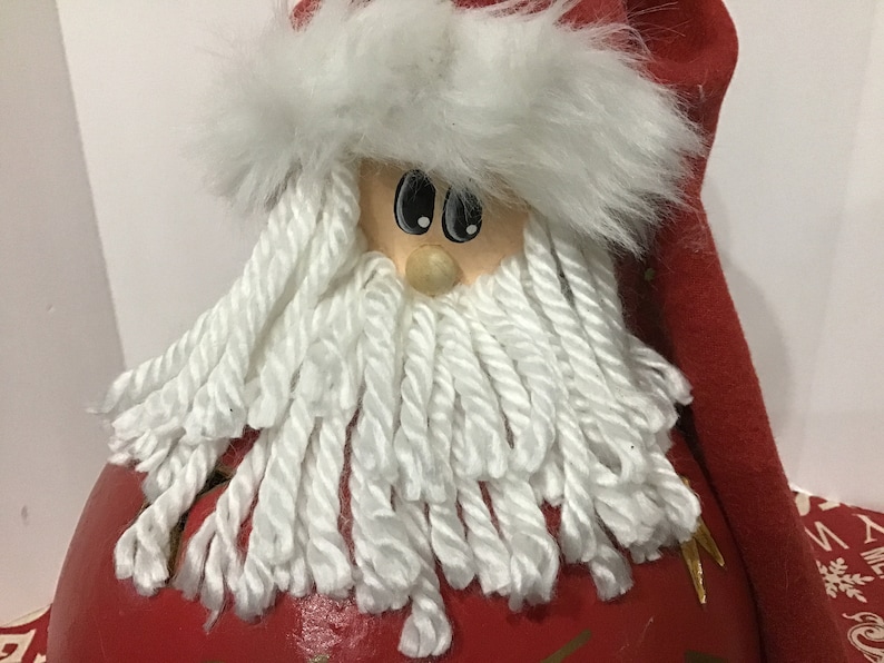 Handmade Large Santa Gourd believe Santa Christmas Decor - Etsy