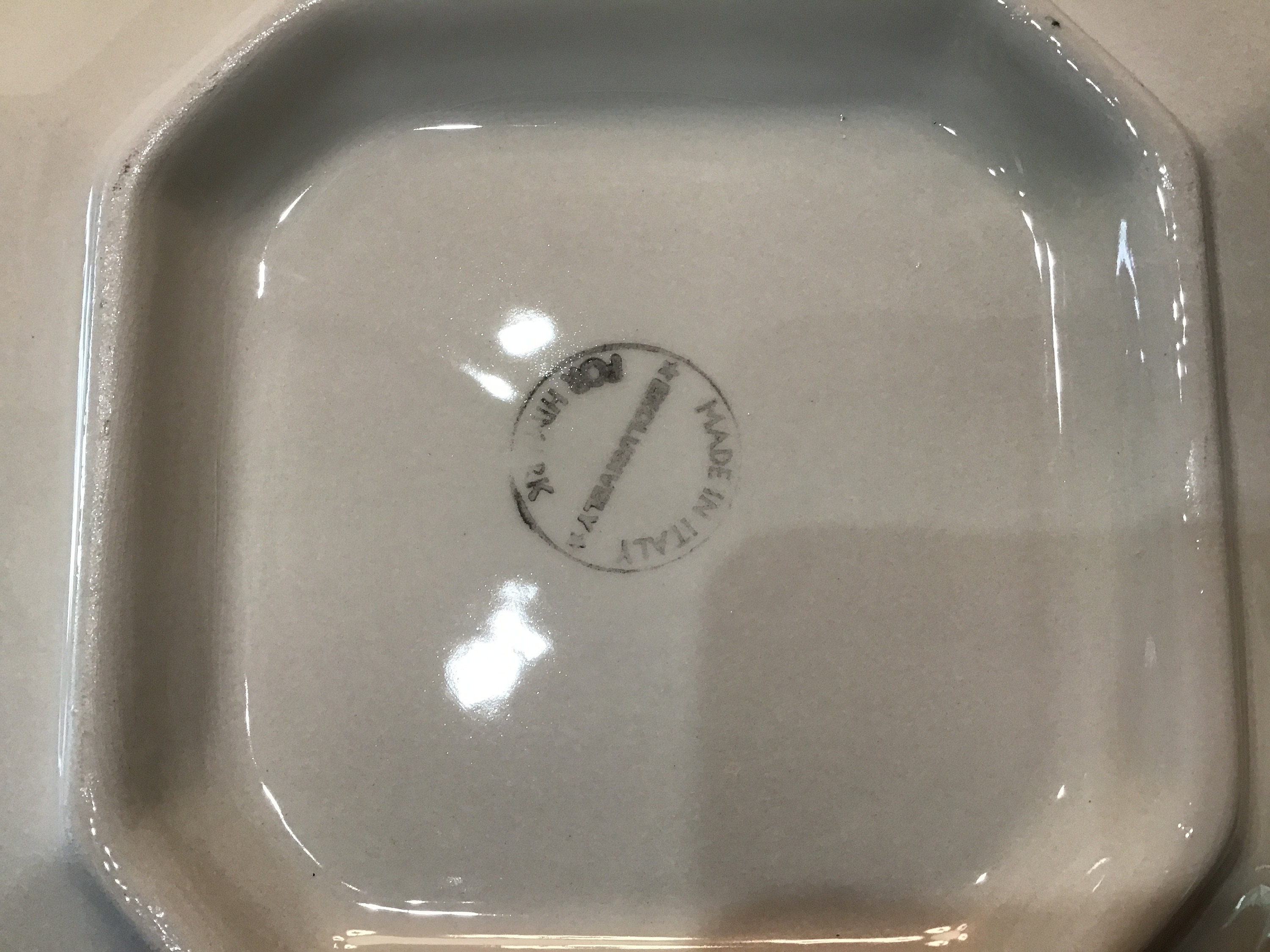 LARGE Square SERVING BOWL Himark Italy Serving Tray Meat Salad - Etsy