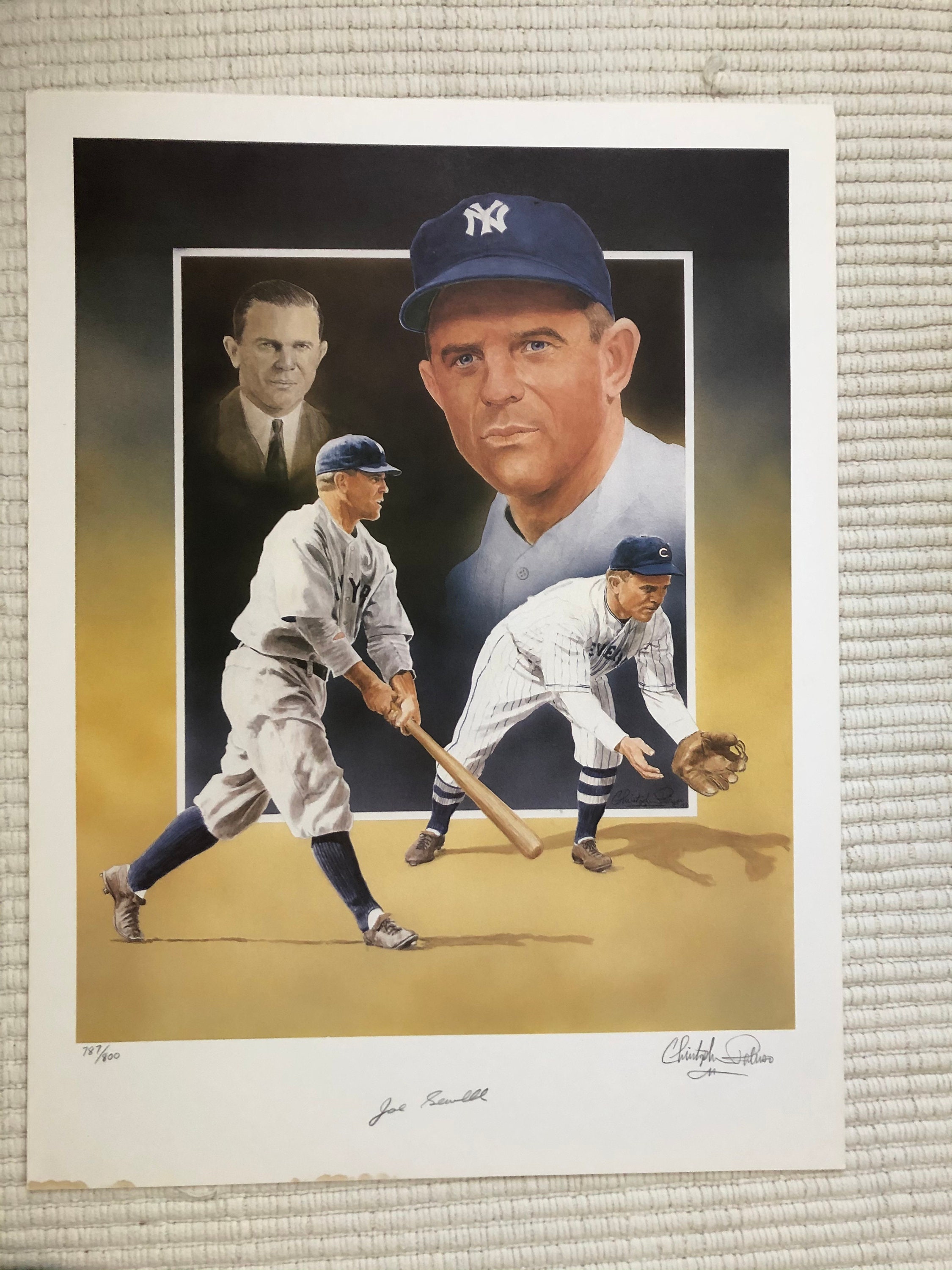 JOE SEWELL Signed Numbered Christopher Peluso Lithograph Cleveland ...