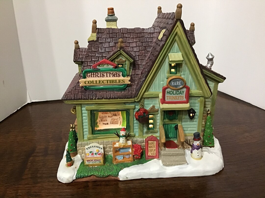 Lemax Christmas Village “kips Christmas Collectibles” Lighted Building ...