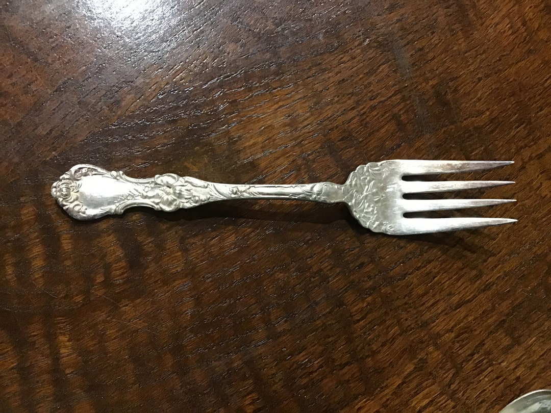 Antique Victorian Serving Fork, 1835 R Wallace A 1, Heavy Floral ...