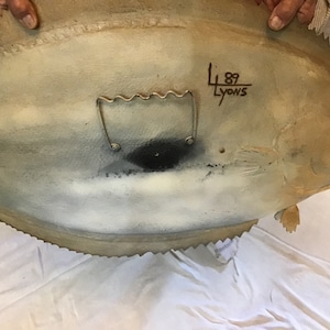 Large Halibut Real Skin Fish Mount, Coastal, Sea, Resort, Man Cave ...