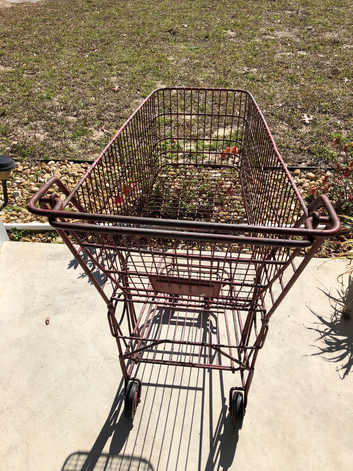 Antique Vintage Shopping Cart Laundry Cart Kitchen Cart Pantry Porch ...